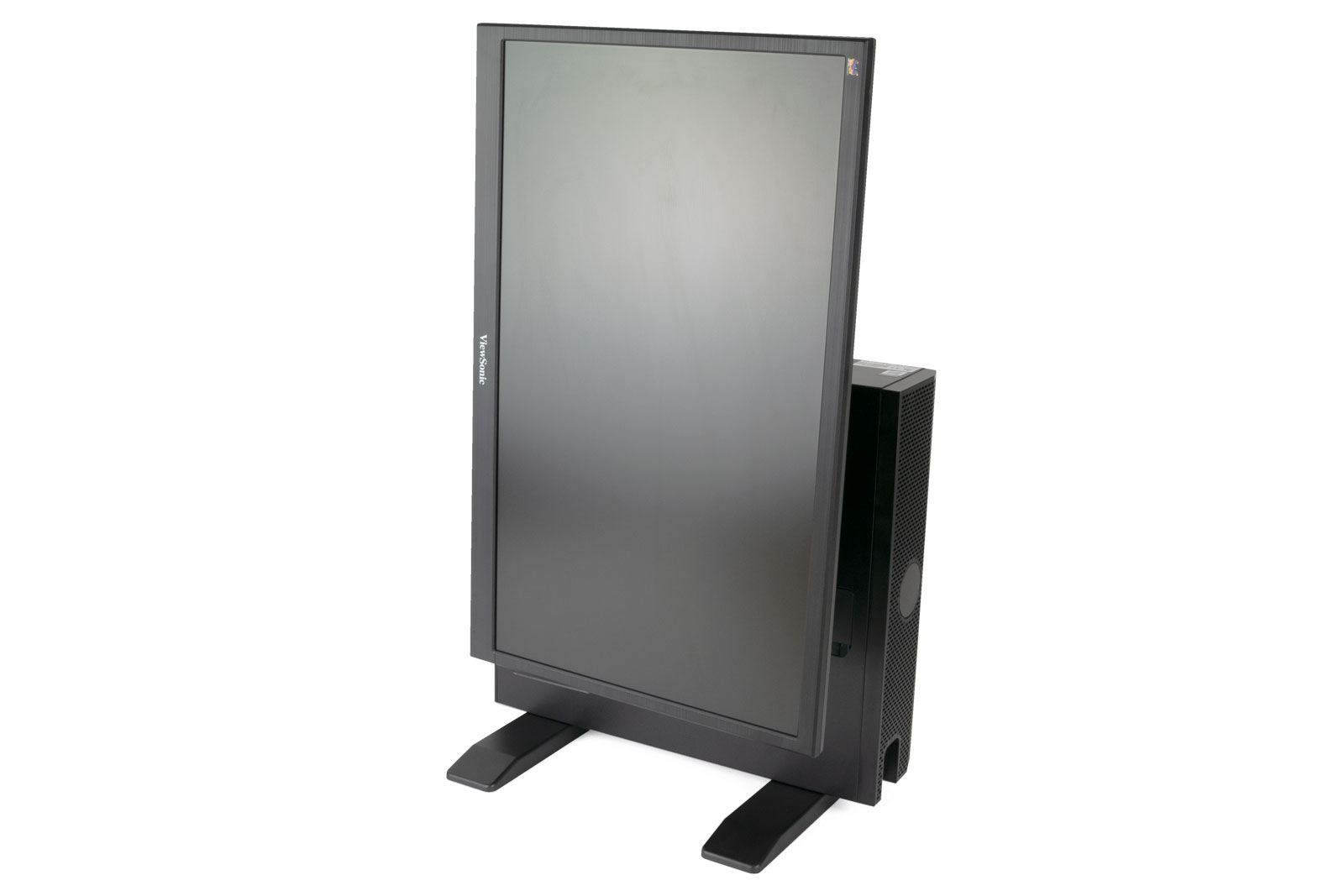 SFF desktop PC with monitor mounting capability